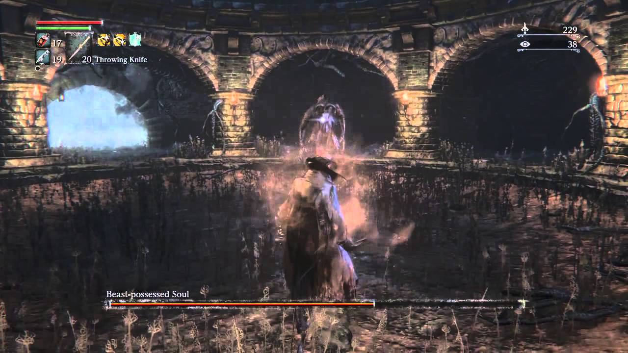 Bloodborn: Beast-possessed Soul Boss Fight. Central Pthumeru Chalice ...
