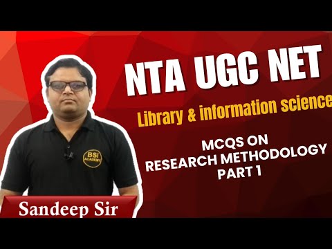 Unit 9: Research Methodology MCQ | Library and Information Science | NTA UGC NET JRF /SET - YouTube