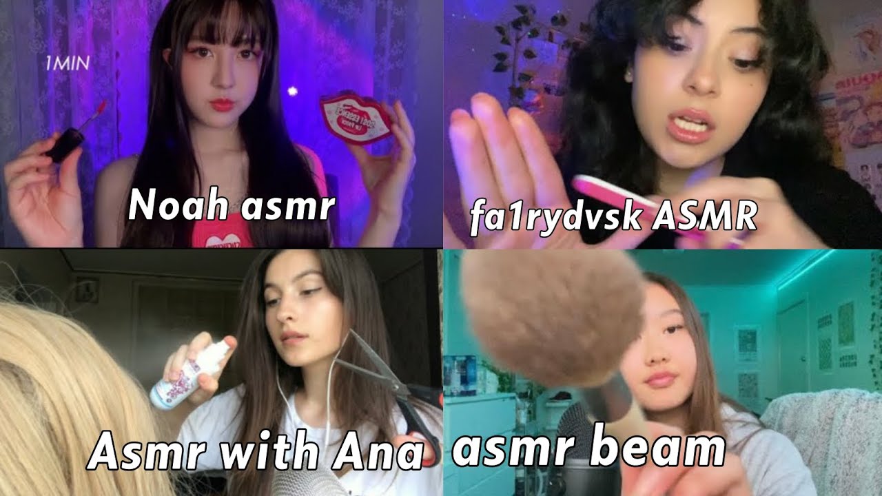 4 asmrtists get you ready to a party - YouTube