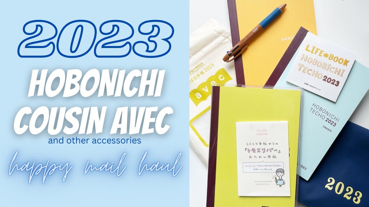 2023 Hobonichi Haul | Cousin Avec | A5 Notebook | Pen & Dust Bag ...