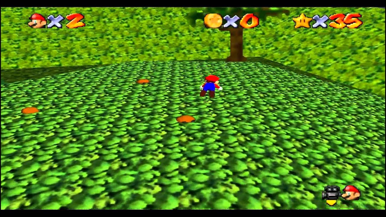 Super Mario 64 - Star Road - walkthrough Large Leaf Forest - YouTube