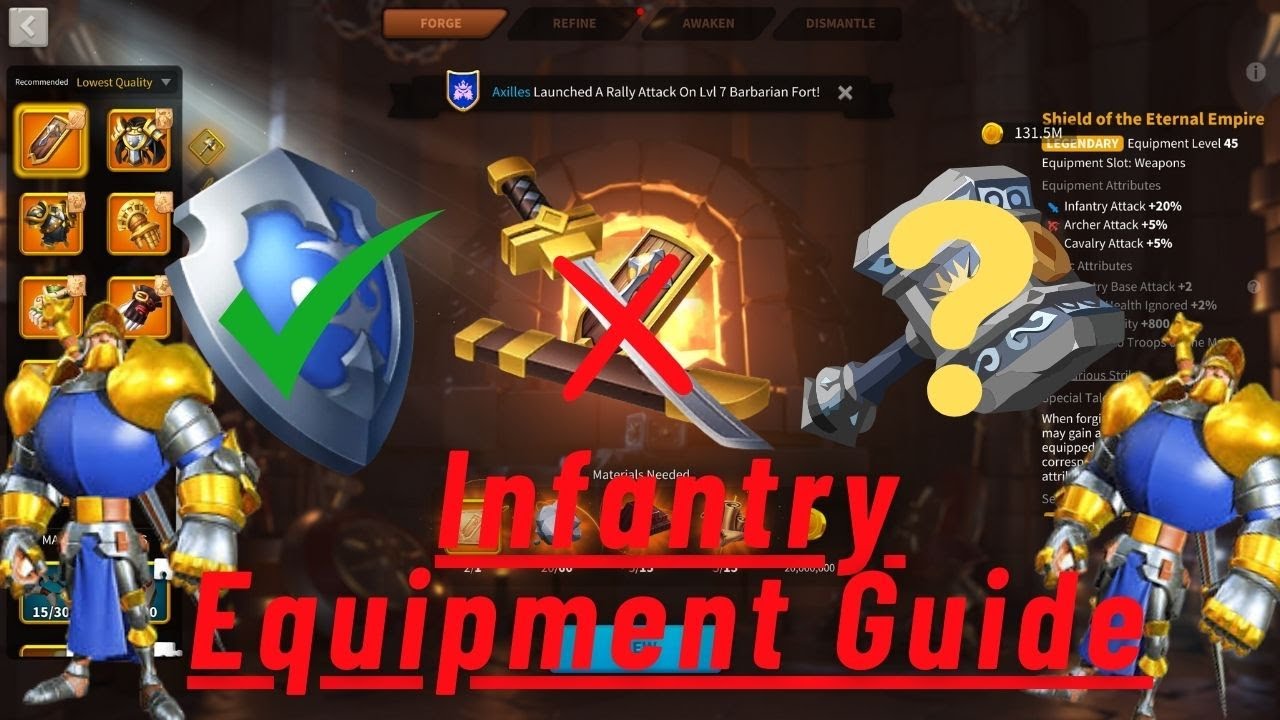 Ultimate Infantry Gear Guide for Rise of Kingdoms | Best Equipment for ...