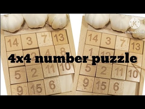 4x4 sliding number puzzle #satisfying #shorts #viral #golive - YouTube