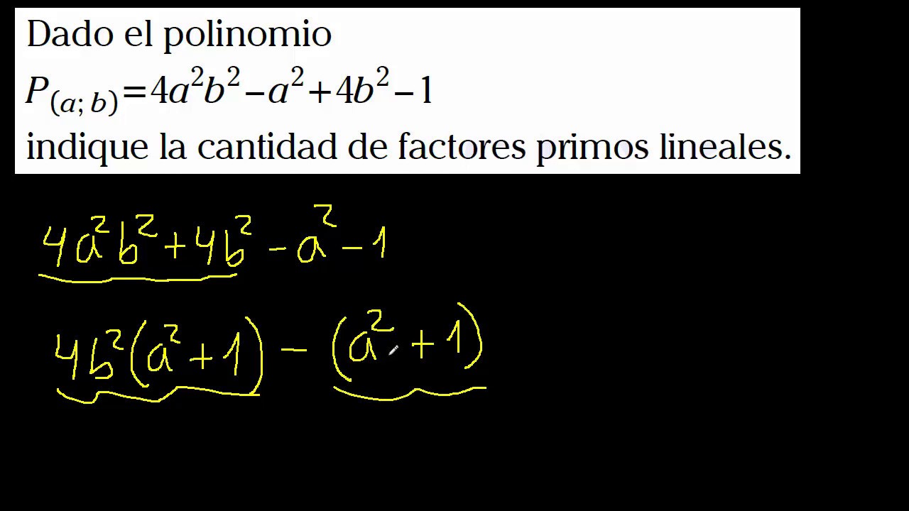cantidad de factores primos lineales . algebra polinomios - YouTube