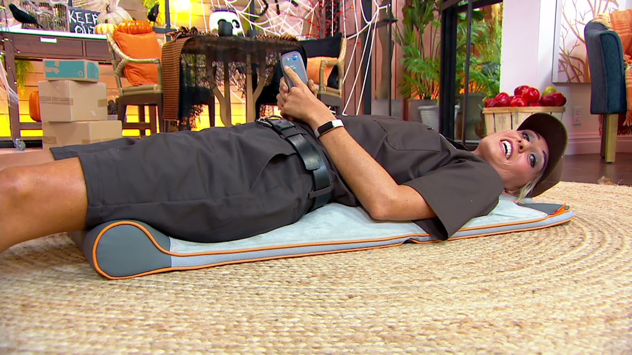 HoMedics Air Compression Back Stretching Mat on QVC - YouTube
