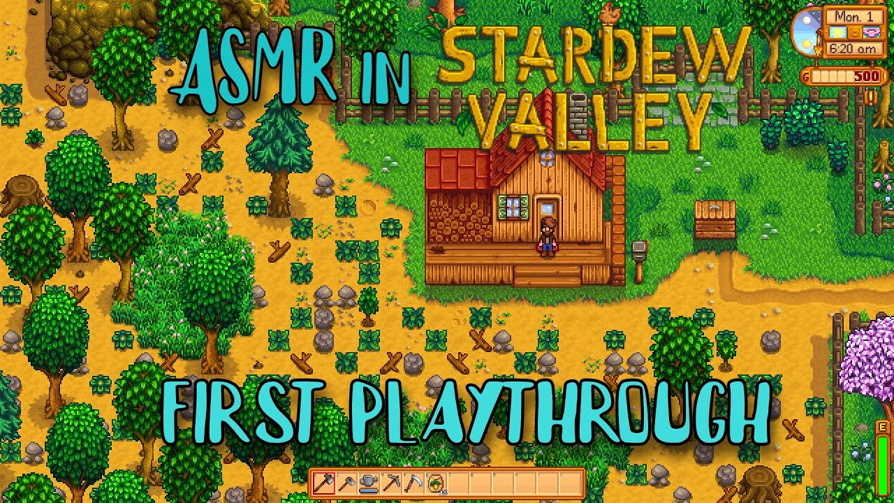 Stardew Vally ASMR | Keyboard Sounds | First Playthrough | ASMR Gaming ...