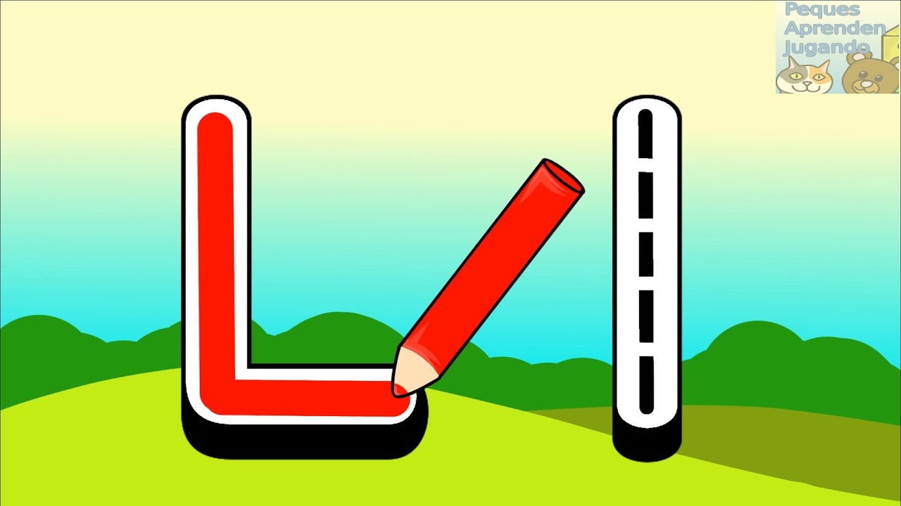 Letra L para niños Palabras con L Escribir la L mayúscula y minúscula ...