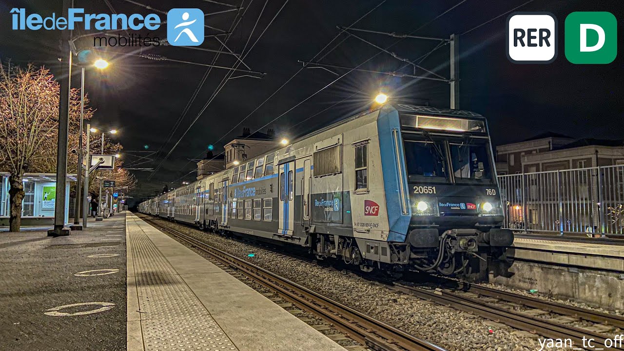 Les Z20500 de la ligne D du RER - YouTube