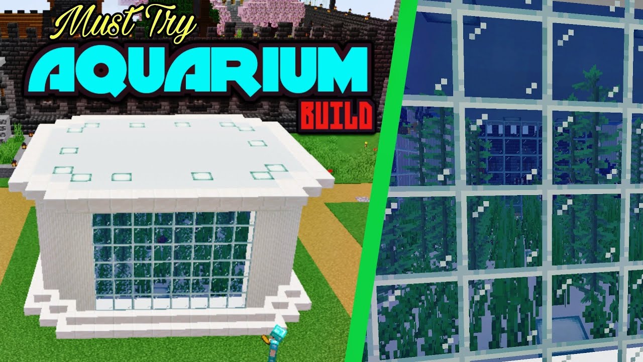 How To make Aquarium | Minecraft Easy Tutorial - YouTube