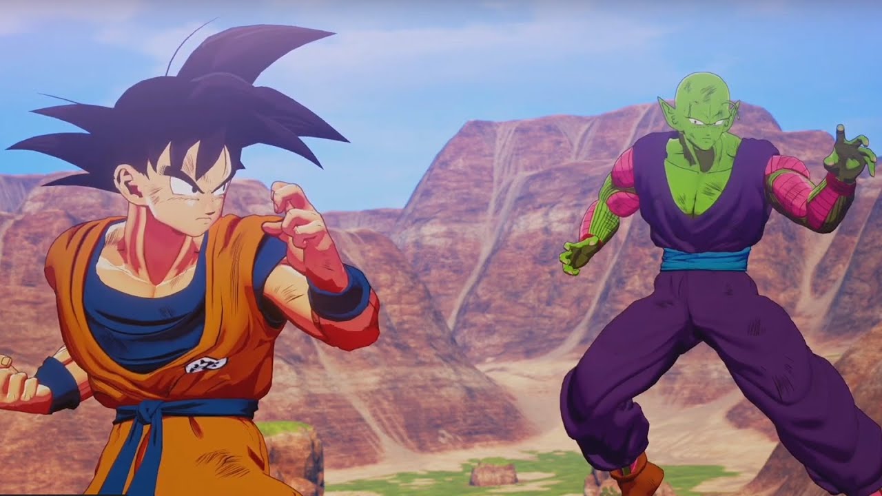 Dragon Ball Z Kakarot - Piccolo & Son-Goku vs Raditz fight - YouTube