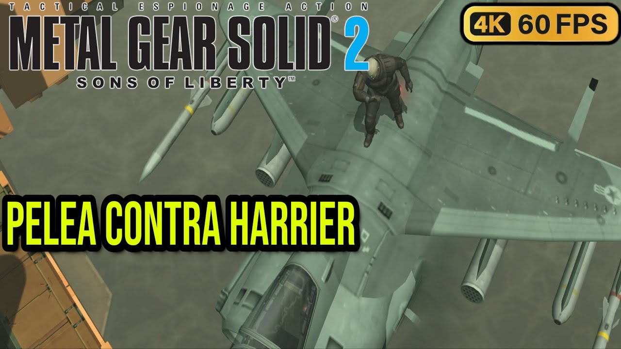 Pelea contra el Harrier - Metal Gear Solid 2: Sons of Liberty (PS2) 4K ...