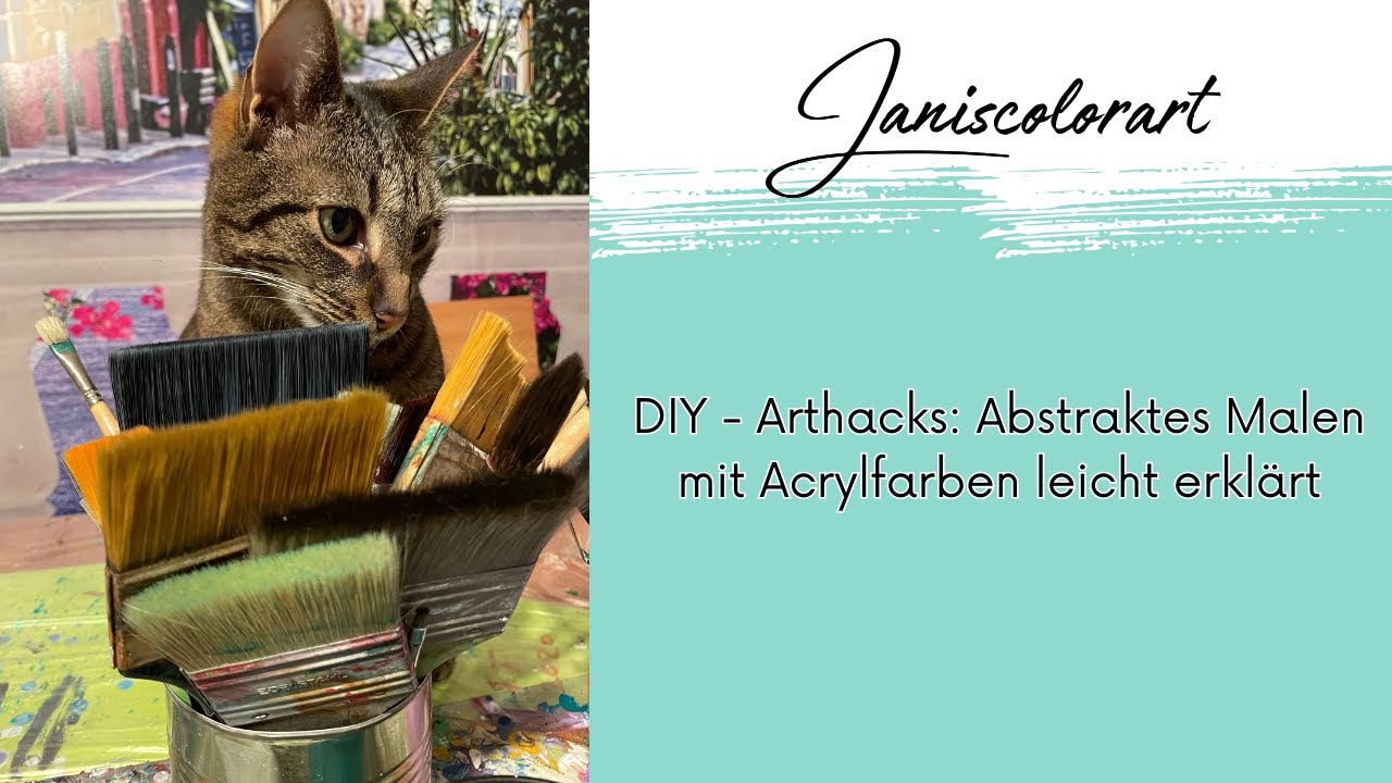 DIY - Arthacks: Abstraktes Malen mit Acrylfarben leicht erklärt für ...