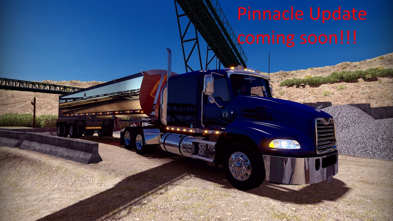 American Truck Simulator: Early look at the Mack Pinnacle update - YouTube