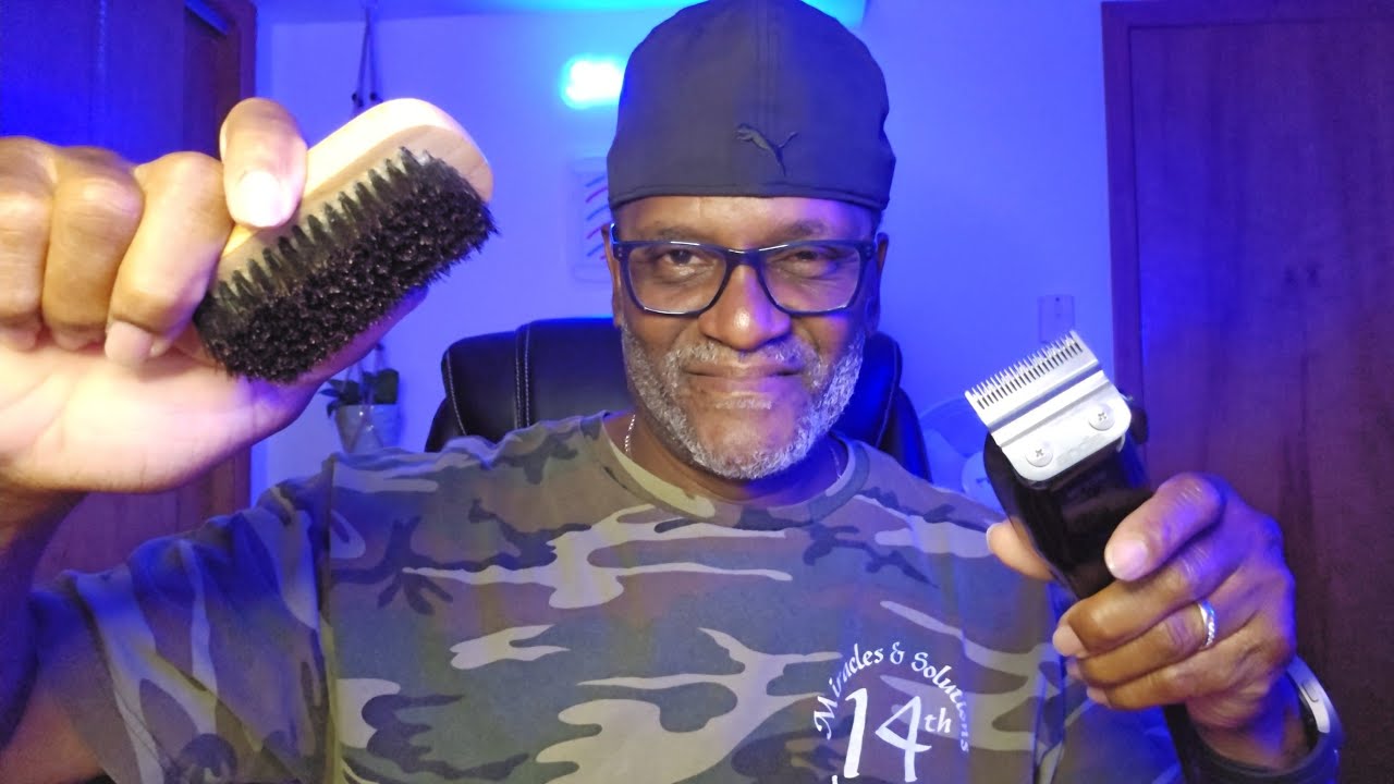 ASMR Barber Shop Live Hair Cut And Trim - YouTube