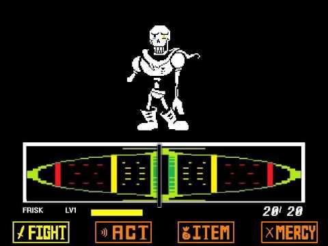 Disbelief Papyrus fan game gameplay (read description) - YouTube