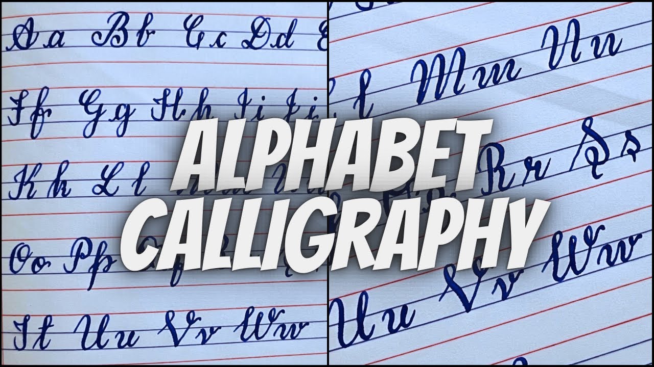 Alphabets Calligraphy - A to Z | Fountain Pen - YouTube