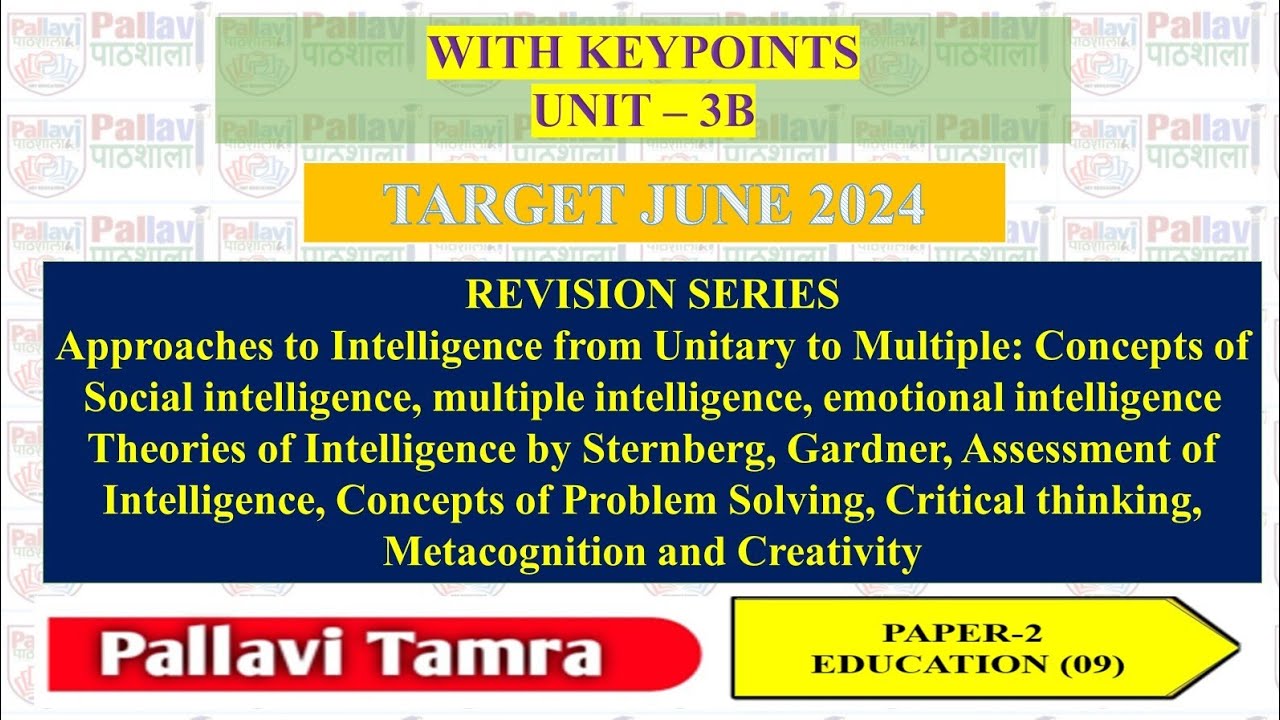 ||NTA UGC NET || REVISION SERIES || LEARNER AND LEARNING PROCESS || UNIT - 3B|| #ugcnet # ...