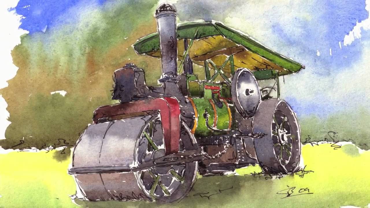 Heritage watercolour artwork by Stephen Bedser - YouTube