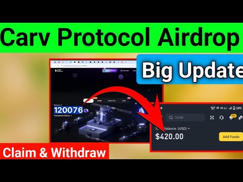 Carv Protocol Airdrop Claim & Withdraw Update || how to claim carv protocol airdrop || carv ...