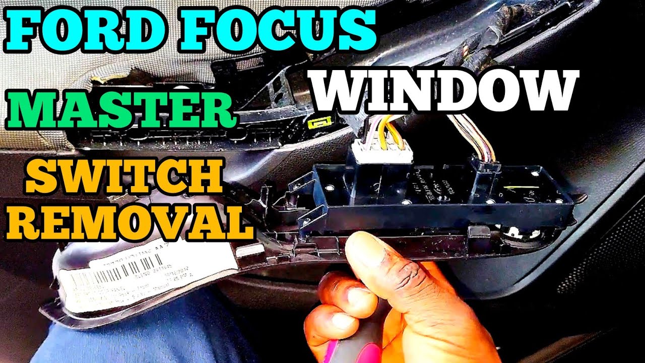 HOW TO REMOVE MASTER WINDOW SWITCH ON 2013 FORD FOCUS DIY - YouTube
