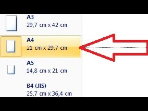 CARA MENGUBAH UKURAN FORMAT SURAT MENJADI A4 PADA HALAMAN MICROSOFT ...