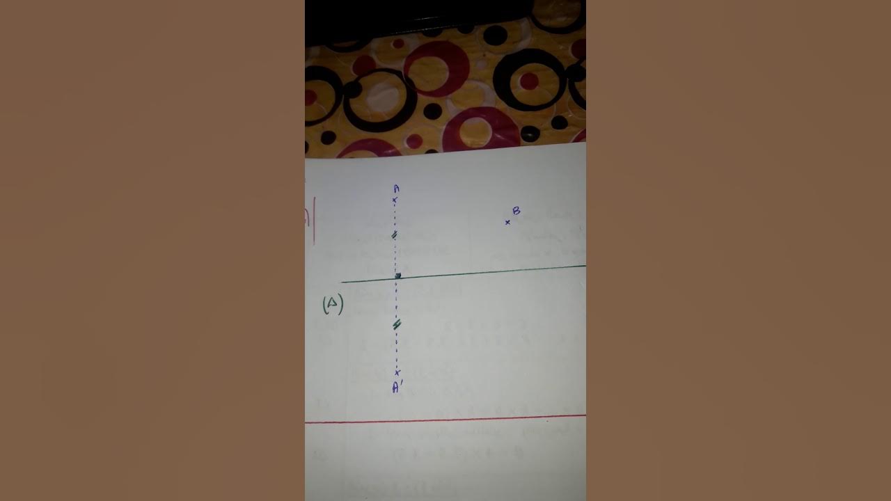 إنشاء مماثلة نقطة بالنسبة لمستقيم باستعمال المسطرة المدرجة فقط درس ...