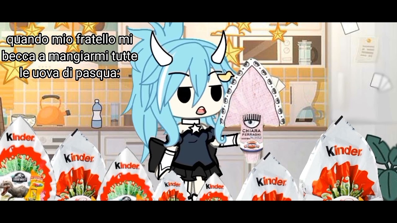 ||quando mio fratello mi becca a mangiare tutte le uova di pasqua ...