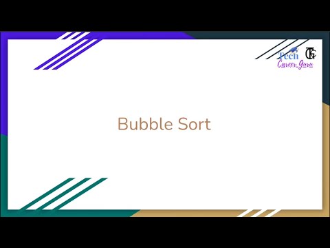 Bubble Sort JS Tutorial | Tech Career Guru - YouTube