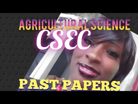 CSEC AGRICULTURAL SCIENCE PAST PAPER - YouTube