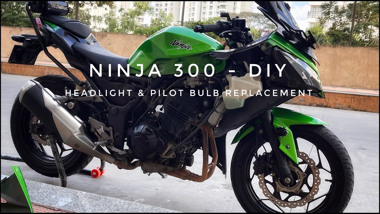 DIY - Ninja 300 Headlight and Pilot Light Upgrade - YouTube