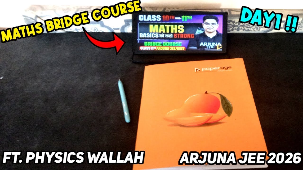 STARTING CLASS 11 WITH BRIDGE COURSE- ft.Physics Wallah-- #studyvlogs ...