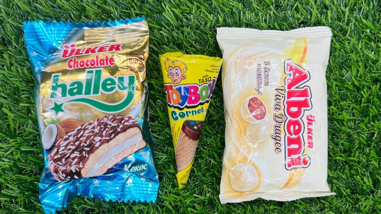 Satisfying video | Unboxing candy Yummy chocolate Halley, albeni and ...