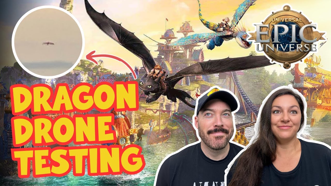 Dragon Drone Testing Over Epic Universe: First Look! - YouTube