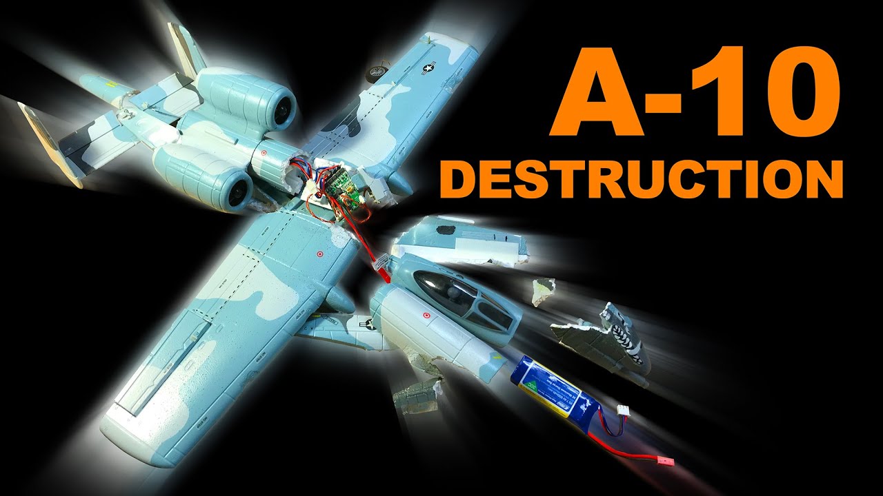 A-10 RC Destruction! - YouTube