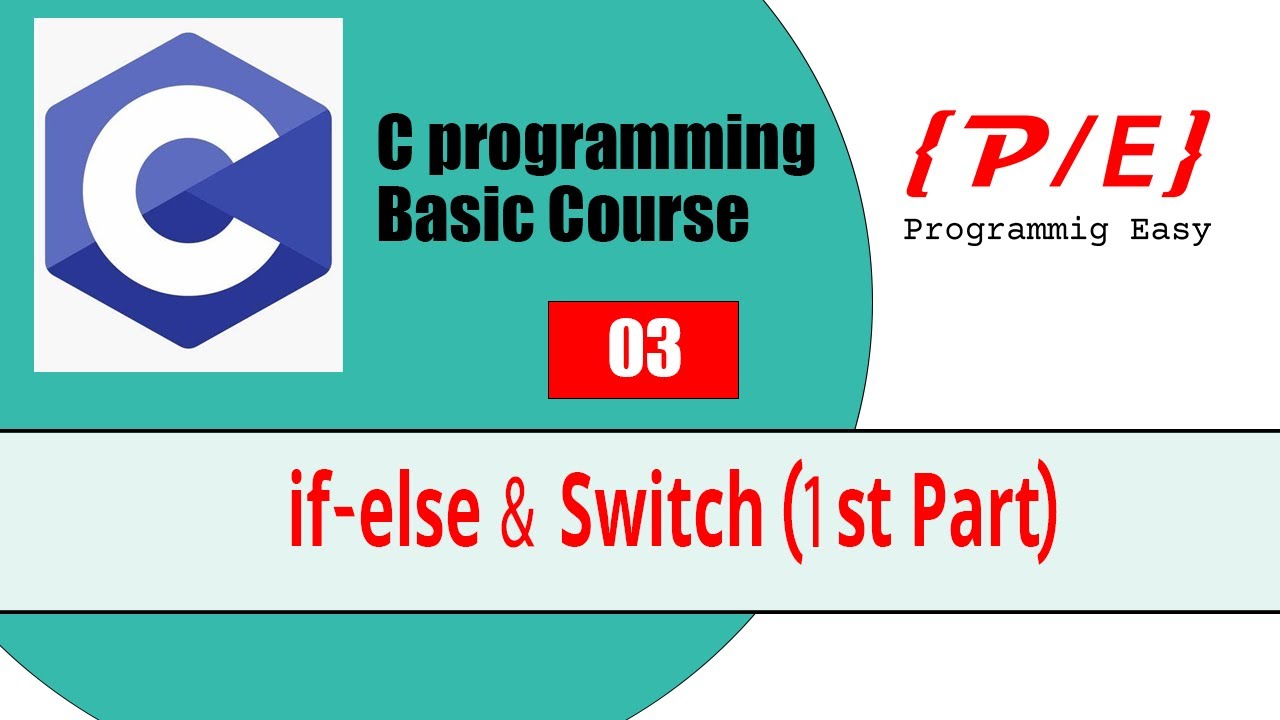 C If Else And Switch C Programming Basic Course By Programming Easy 6431
