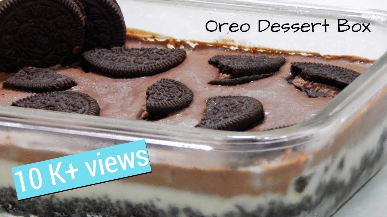 Oreo dessert box || Oreo pudding ||EGGLESS & WITHOUT OVEN pudding ...