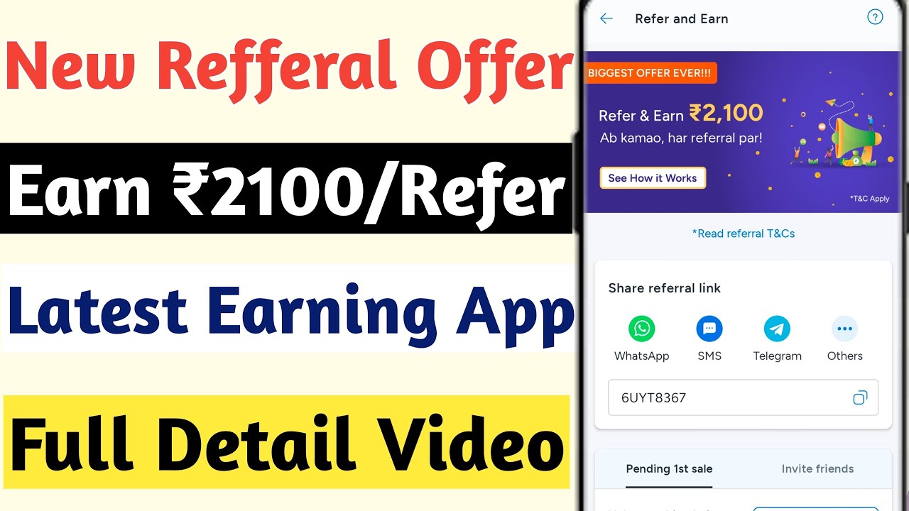 New Refer and Earn Offer💥Earn ₹2100/Refer😱GroMo Refer Offer|Latest ...