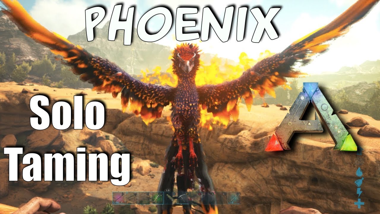 Ark: SE - Taming a Phoenix! Guide on Dino Taming | Easiest Method - YouTube