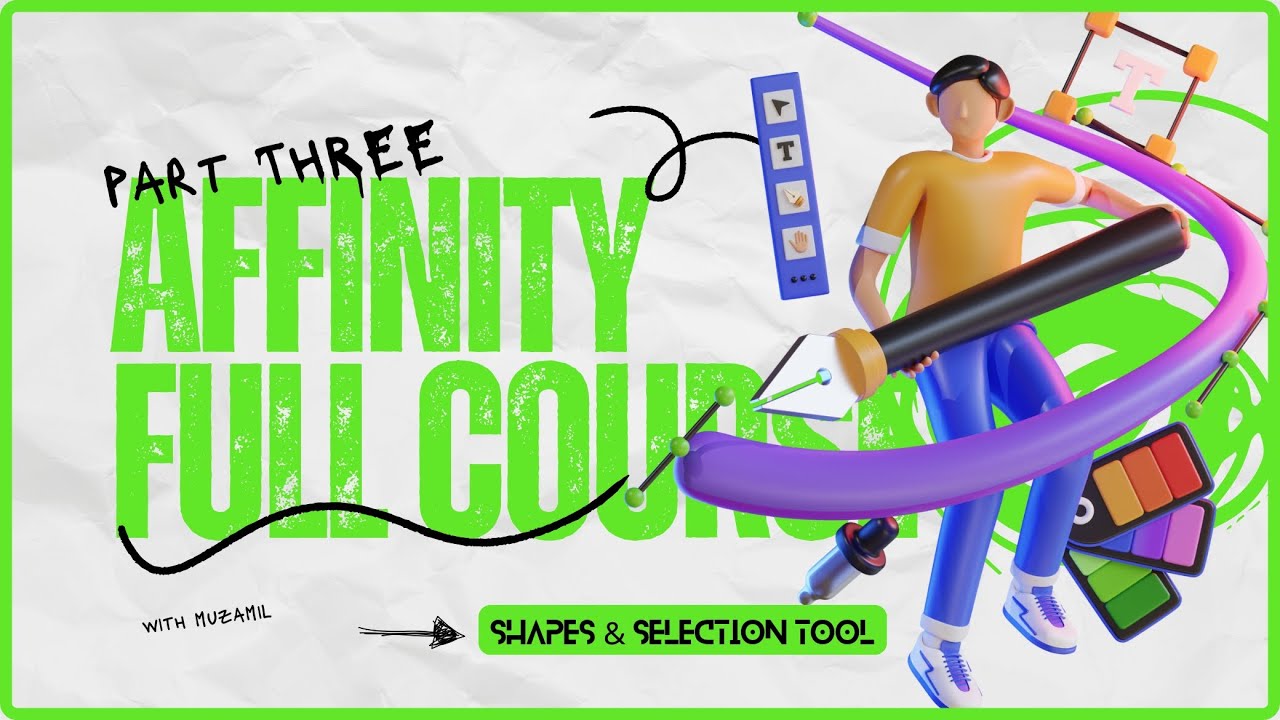 Affinity Designer 2 Tutorial: Part 3 - Shape Tools & Moving Objects ...