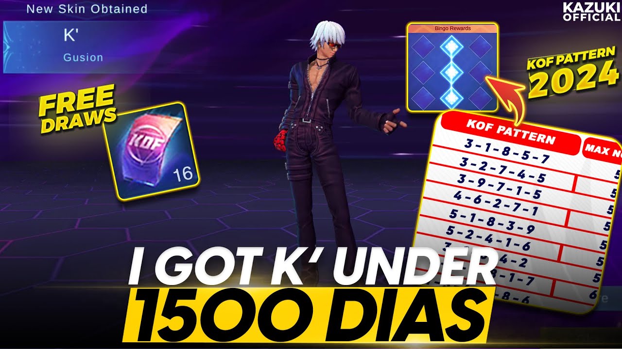 HOW I GOT K' IN UNDER 1500 DIAMONDS USING TOKENS | KOF PHASE 2 DRAWS ...