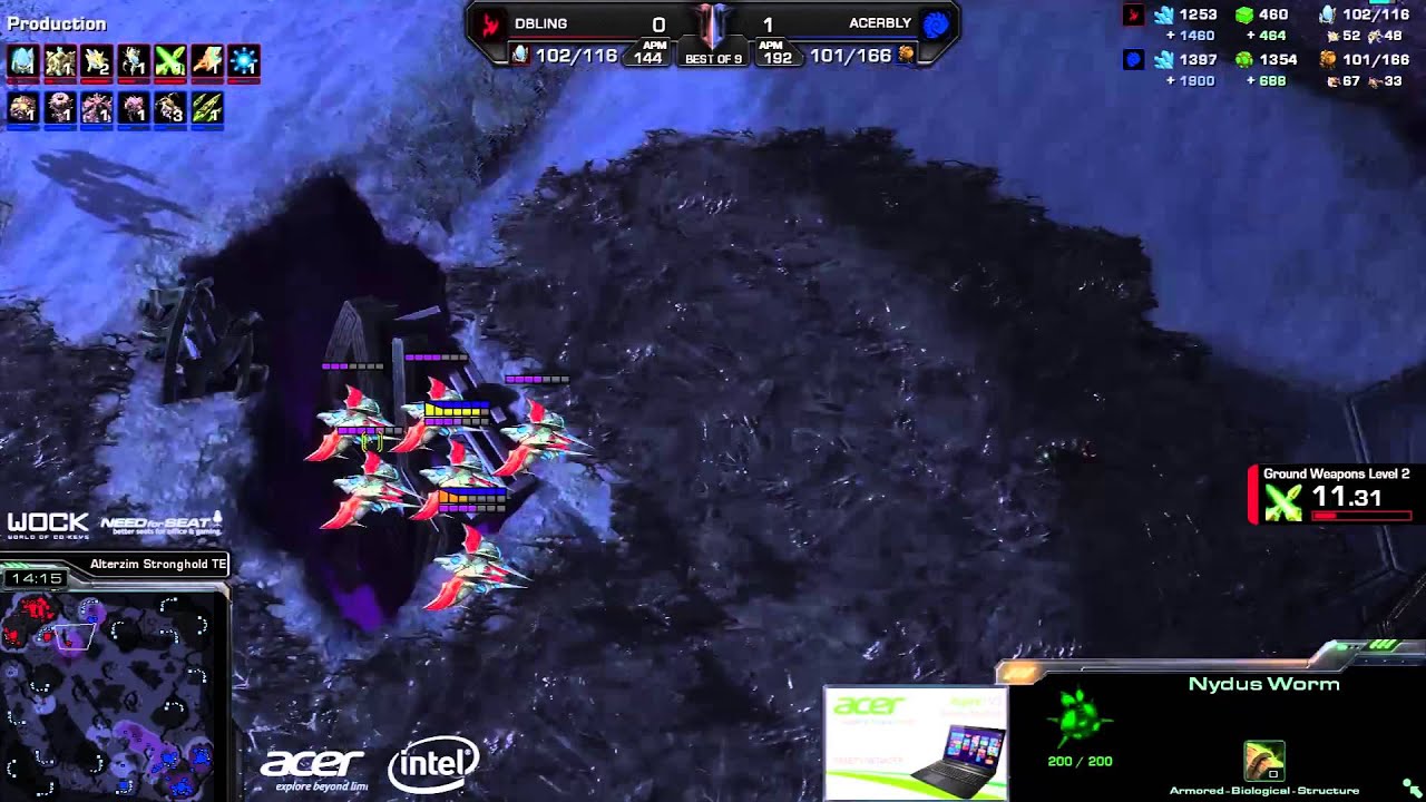 Bly vs. Bling (ATC) - Acer vs. coLDignitas - Game 2 - StarCraft 2 - YouTube