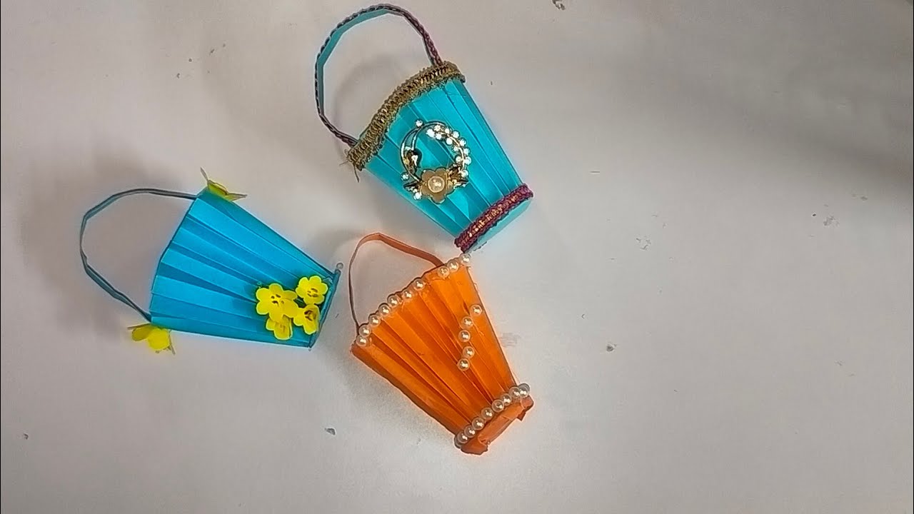 How to Make a Paper Bucket: A Stunning Showpiece Tutorial - YouTube