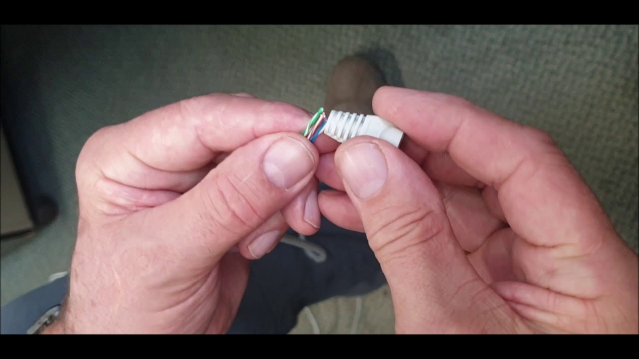 How To Make RJ45 Network Patch Cables - YouTube