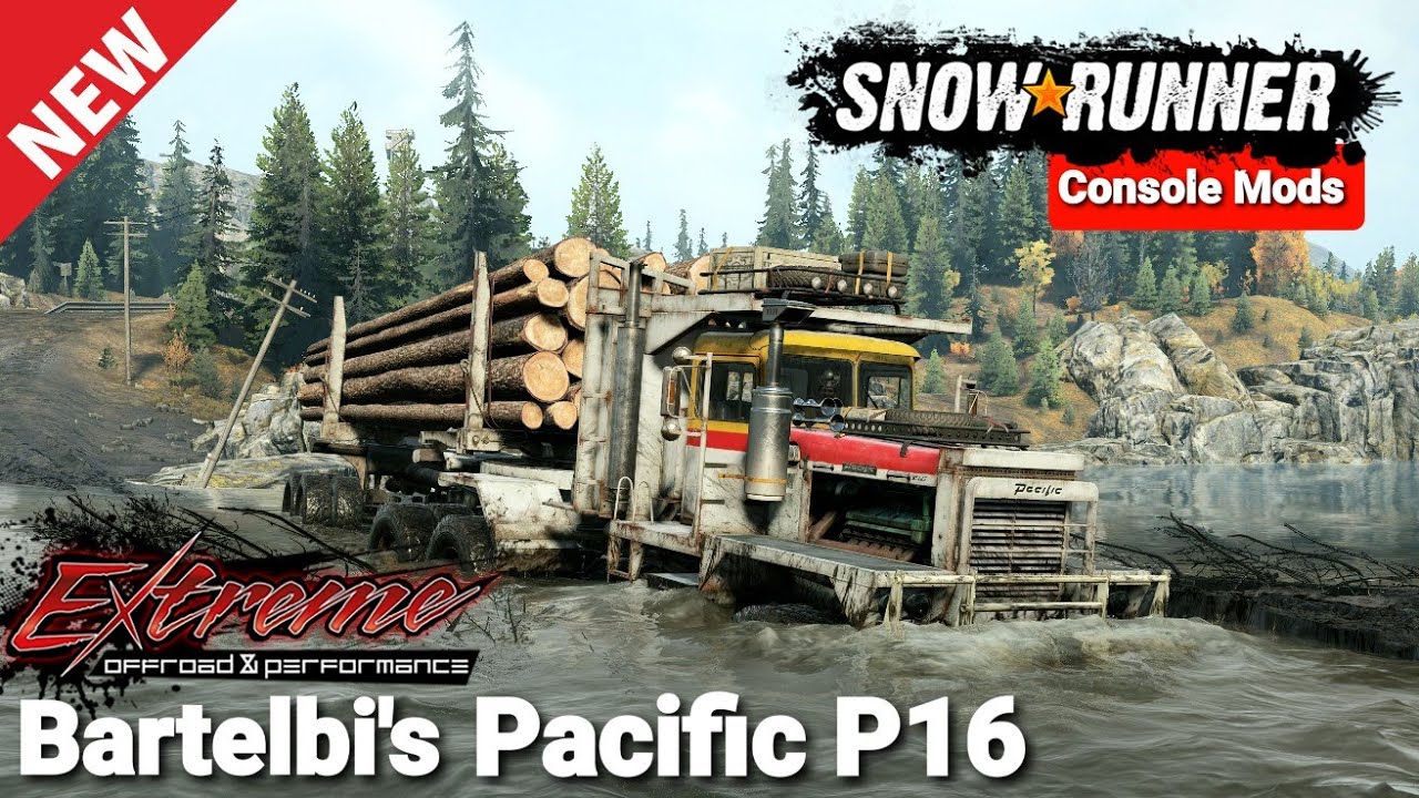 SnowRunner New Trucks: Bartelbi's Pacific P16 Mods - YouTube