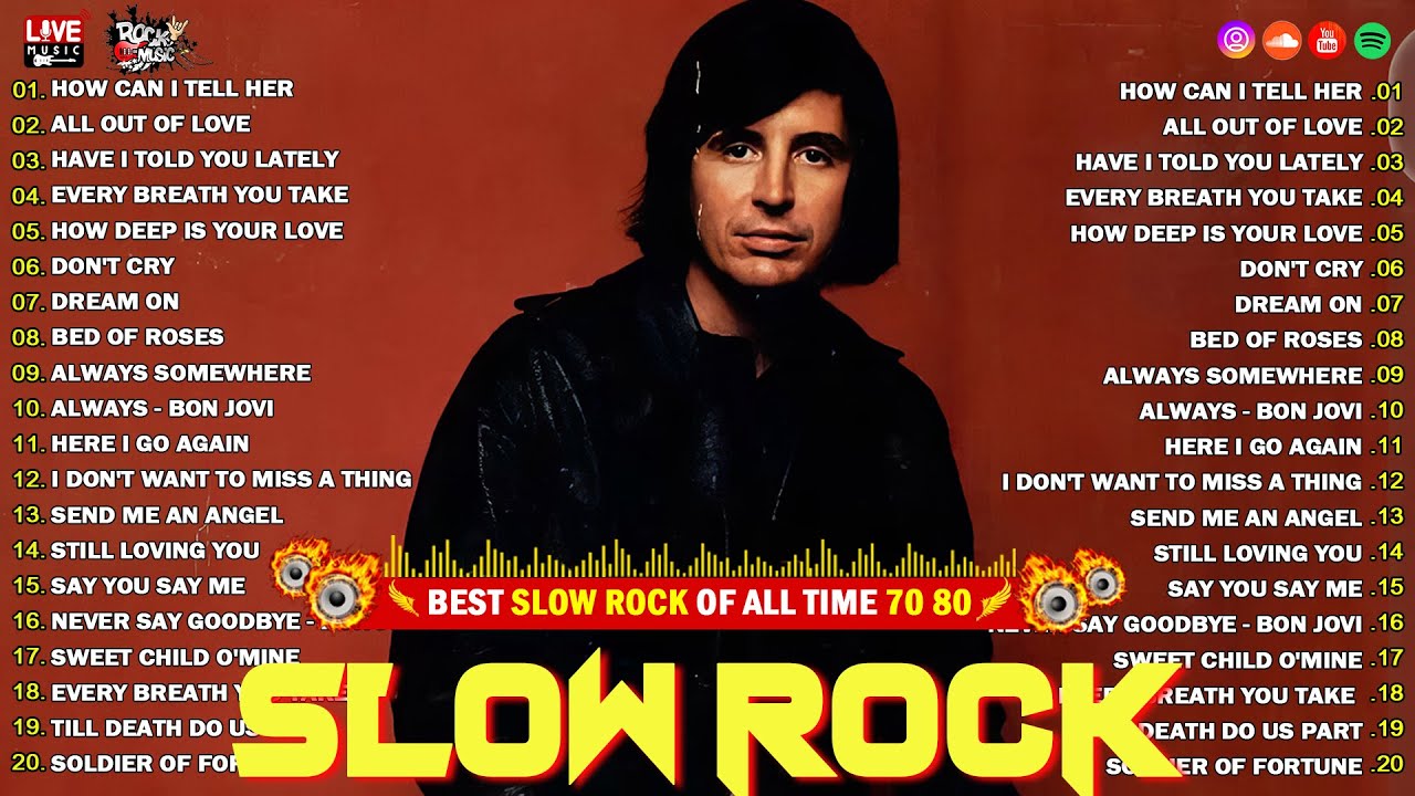 Slow Rock 70s 80s 90s Love Songs for a Cozy Night In 💥 Best Slow Rock ...