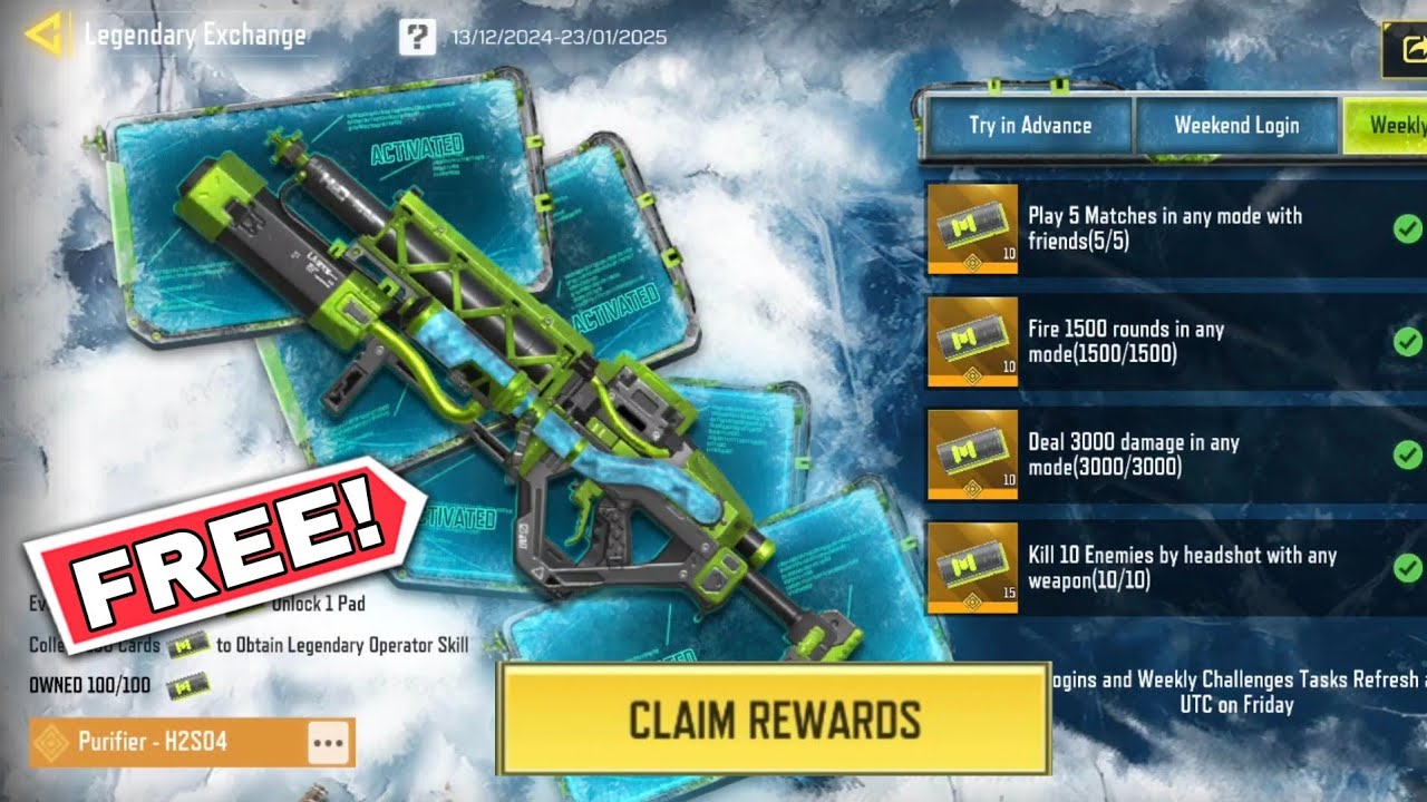 Did you claim this FREE Legendary Purifier in CODM | Legendary Purifier ...