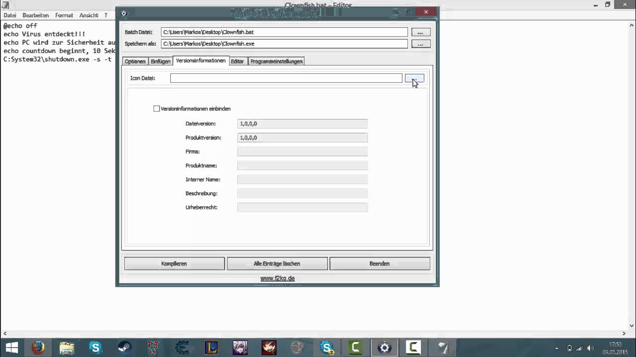 Batch datei tutorial (shutdown/start) - YouTube