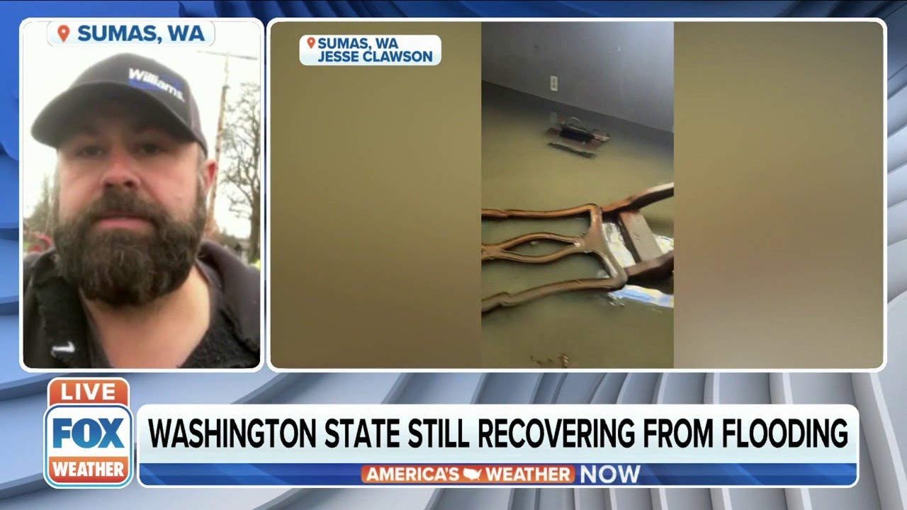 Sumas, Washington Flooding Destroys Man's Home - YouTube