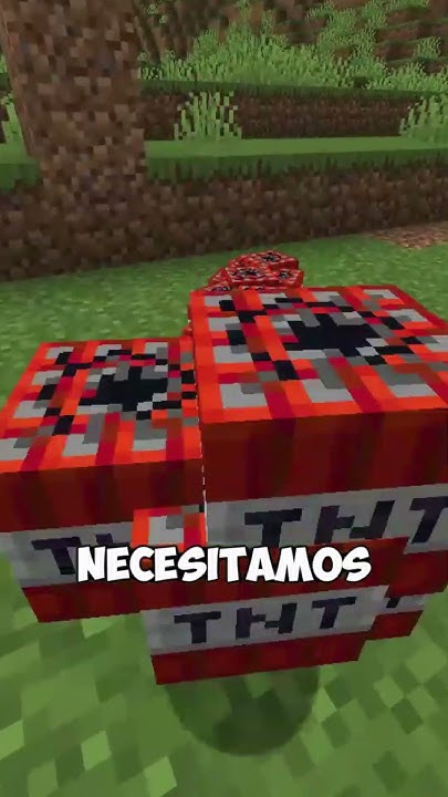 COMO HACER UN CAÑON DE TNT EN MINECRAFT #minecraft #minecraftshorts # ...