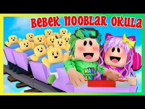 BEBEK NOOBLARI TRENLE OKULA GÖTÜRÜYORUZ 😍 ROBLOX CART RİDE